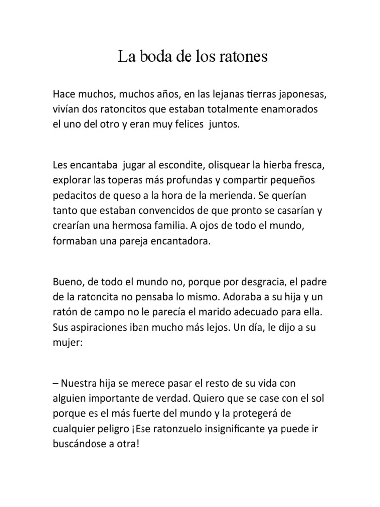 La Boda de Los Ratones | PDF