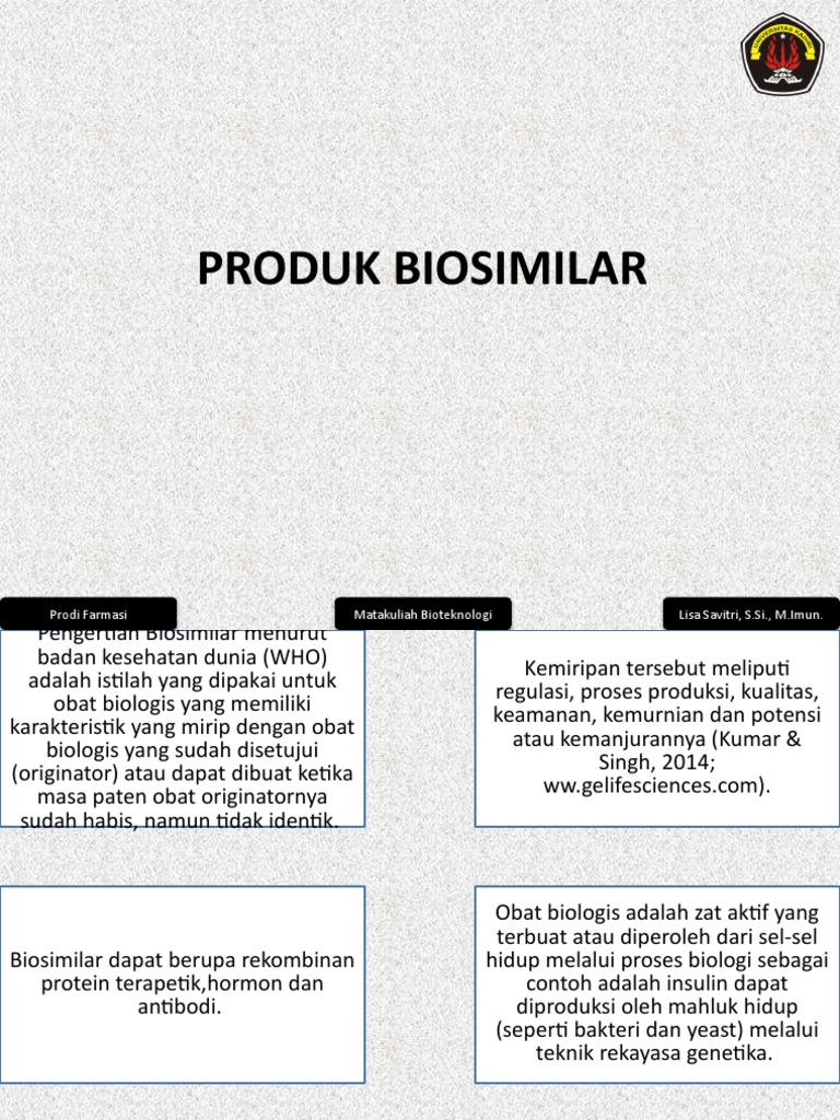 11 - Produk Biosimilar | PDF