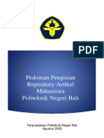 02 - Pedoman Repositori TA Mahasiswa PNB - Update | PDF