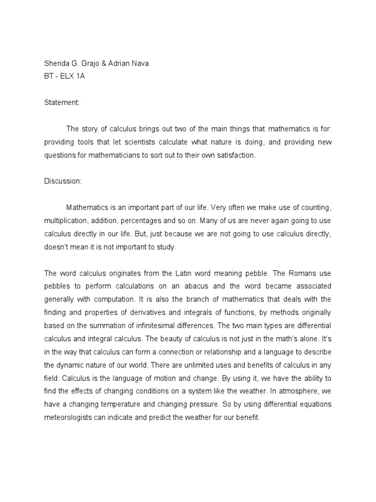 Calculus Pdf Rocket Numerical Weather Prediction