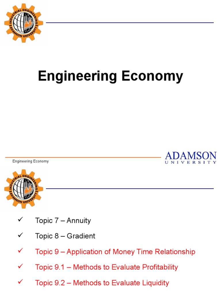 Engineering Economy Essentials | PDF | Internal Rate Of Return | Interest