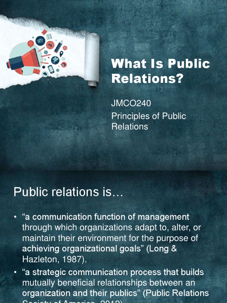 Chapter 1 What Is PR | PDF | Public Relations | Mass Media