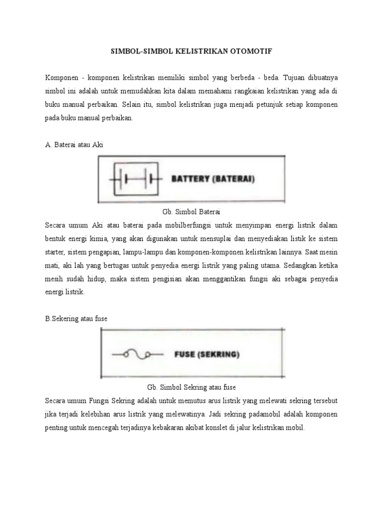 Simbol - Simbol Kelistrikan | PDF