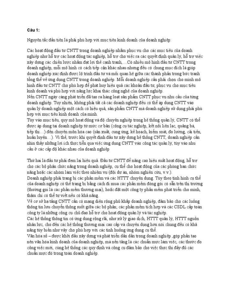 Bài KT C4 QTCNLTT | PDF