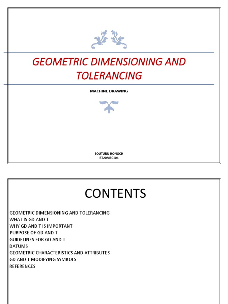 Bt20mec104-Honoch MD Assignment 1 | PDF | Engineering Tolerance | Metrology