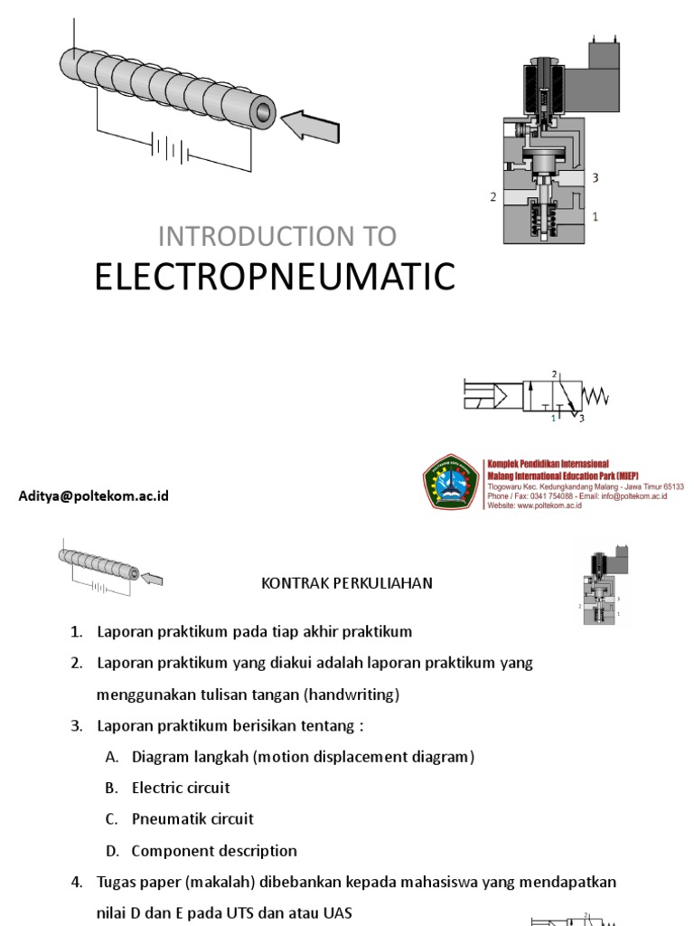 Introduction To Electro Pneumatic | PDF | Valve | Actuator