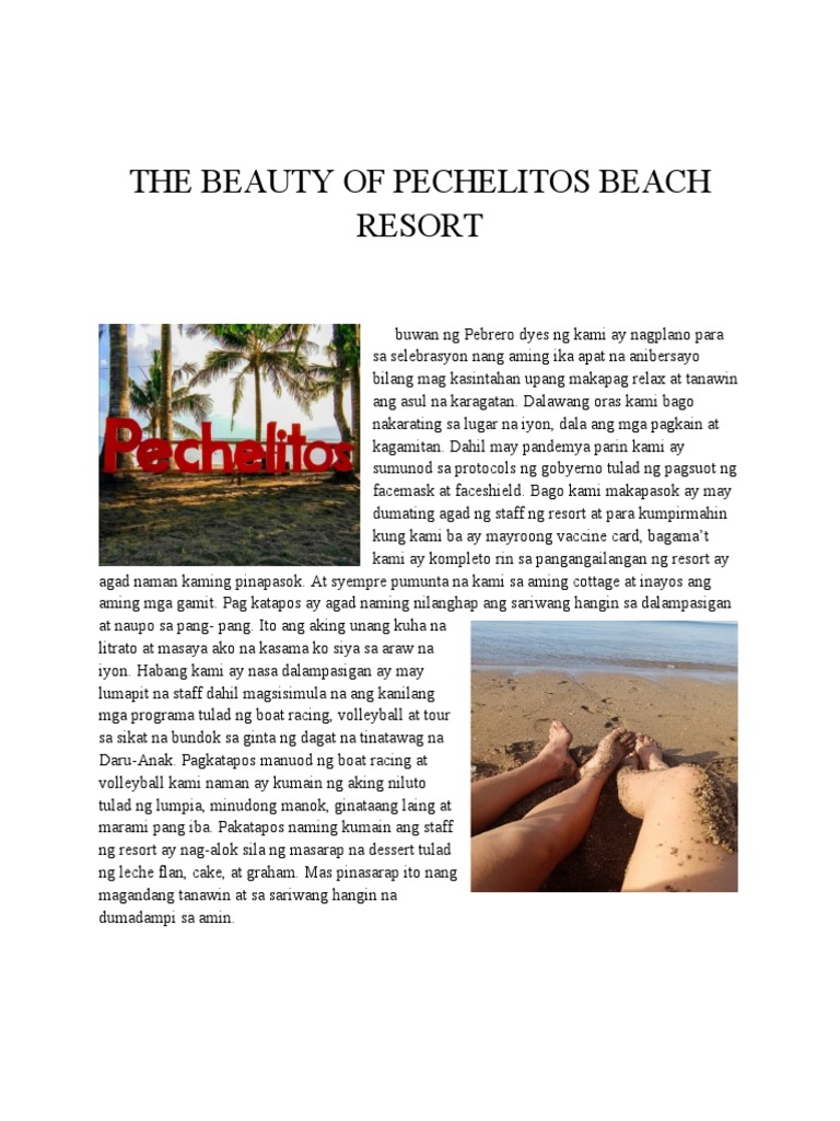 The Beauty of Pechelitos Beach Resort | PDF