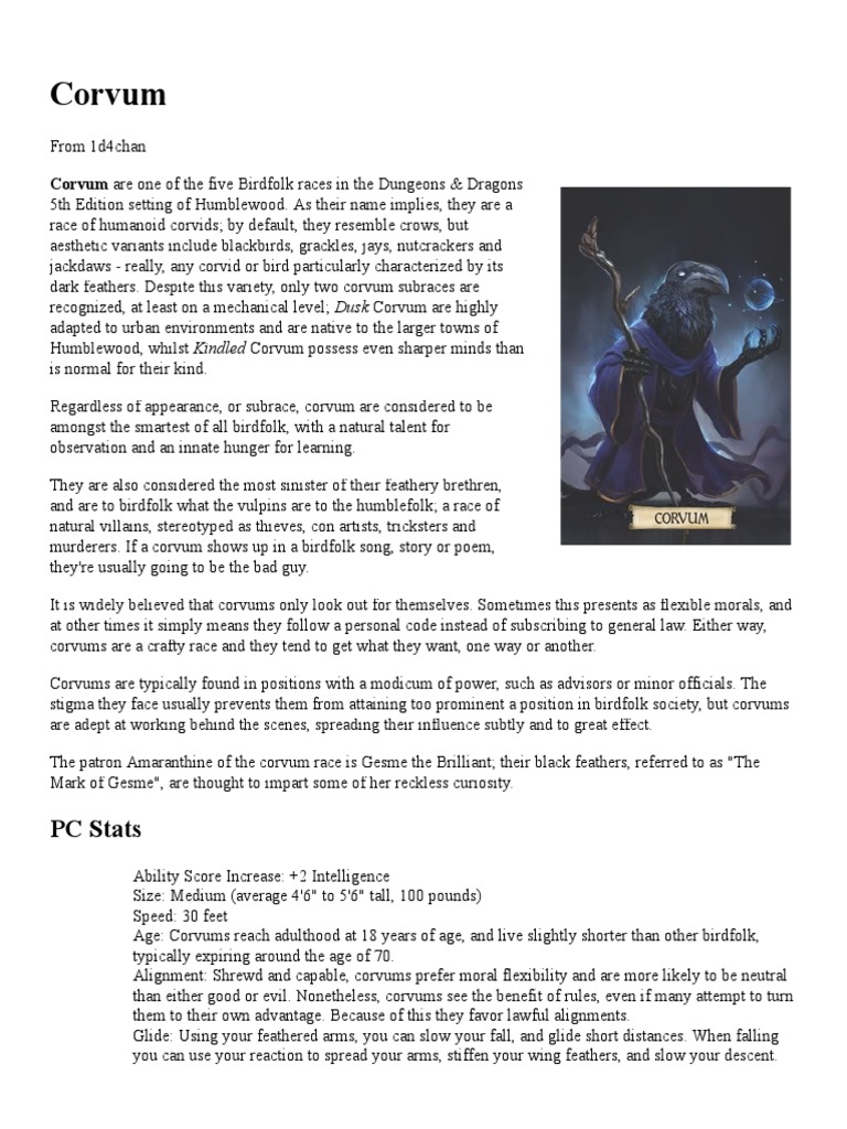 Corvum - 1d4chan | PDF