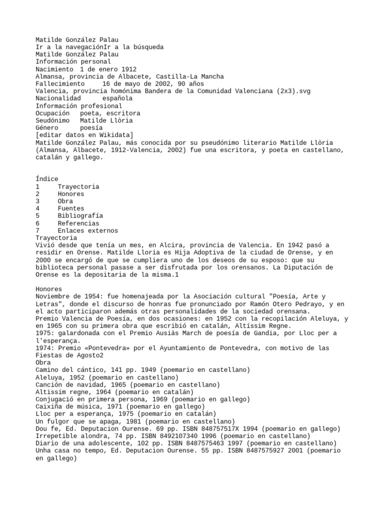 Matilde González Palau | PDF
