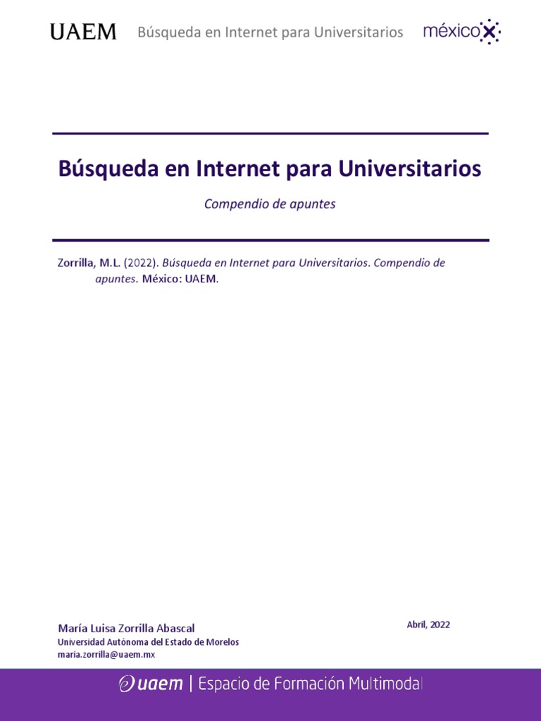 UAEM BIUx 2022 - Compendio v3 | PDF | Acceso abierto | Internet