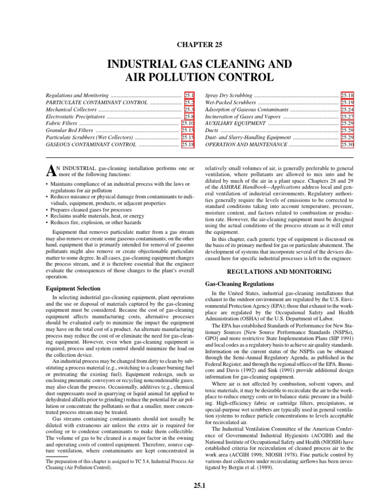 Ashrae Handbook 2000 CH | PDF | Particulates | Physical Sciences
