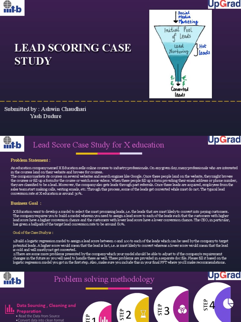 Lead Score Case Study Presentation | PDF | Receiver Operating Characteristic | Categorical Variable