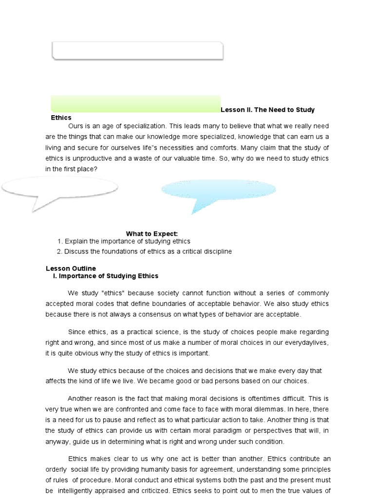 Chapter I | PDF | Morality | Reason