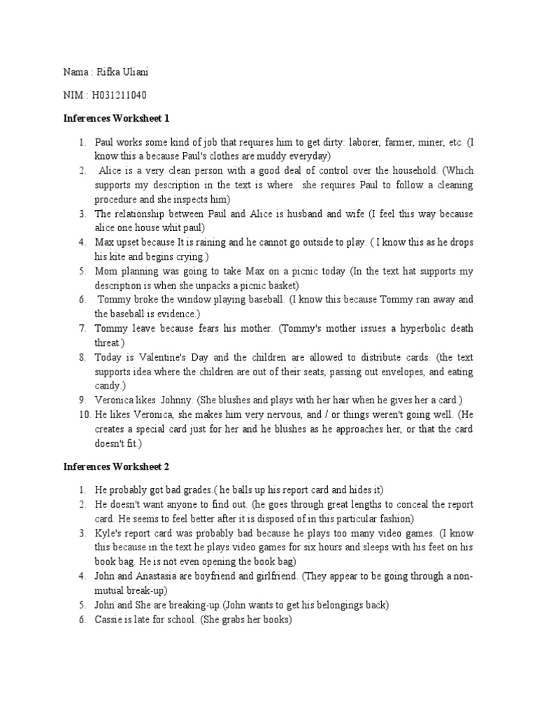 Making Inference | PDF