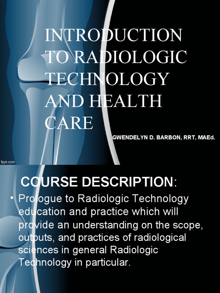 Course Outline 1 | PDF | Radiology | Radiography
