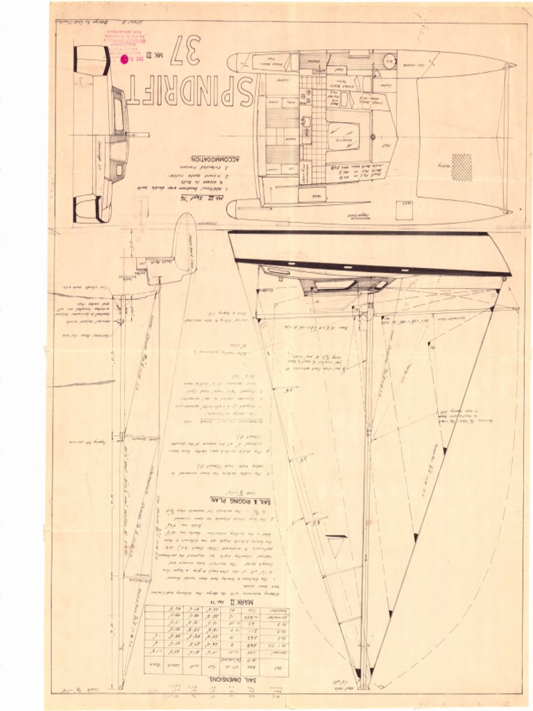 Spindrift 37 Rig Plan Send | PDF