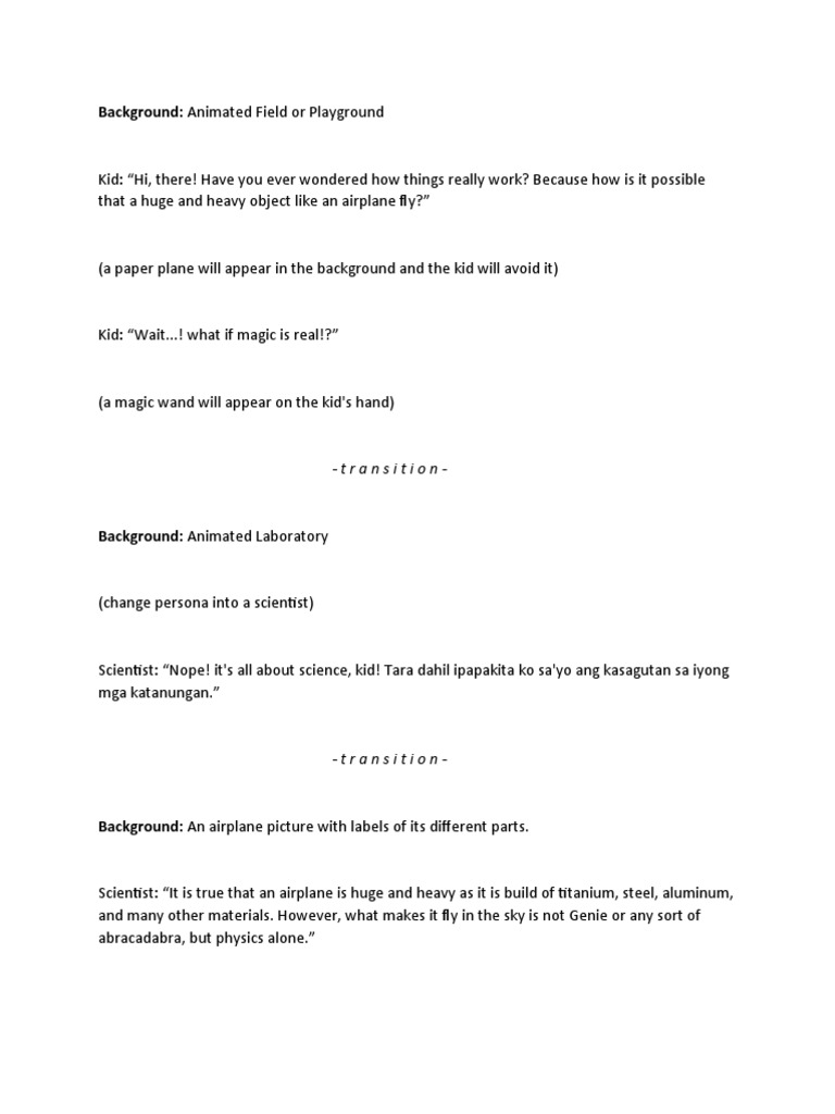 Siyensikula Script | PDF | Flight | Force