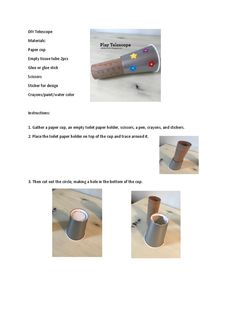 DIY Telescope Craft for Kids | PDF | Home & Garden | Art