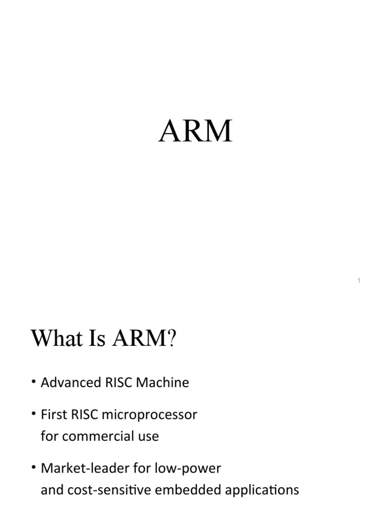 ARM | PDF | Computer Architecture | Computer Science