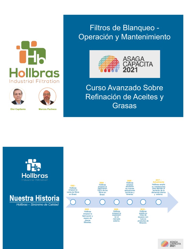 Filtros de Blanqueo. Operación y Mantenimiento - Eloi Capitanio y ...
