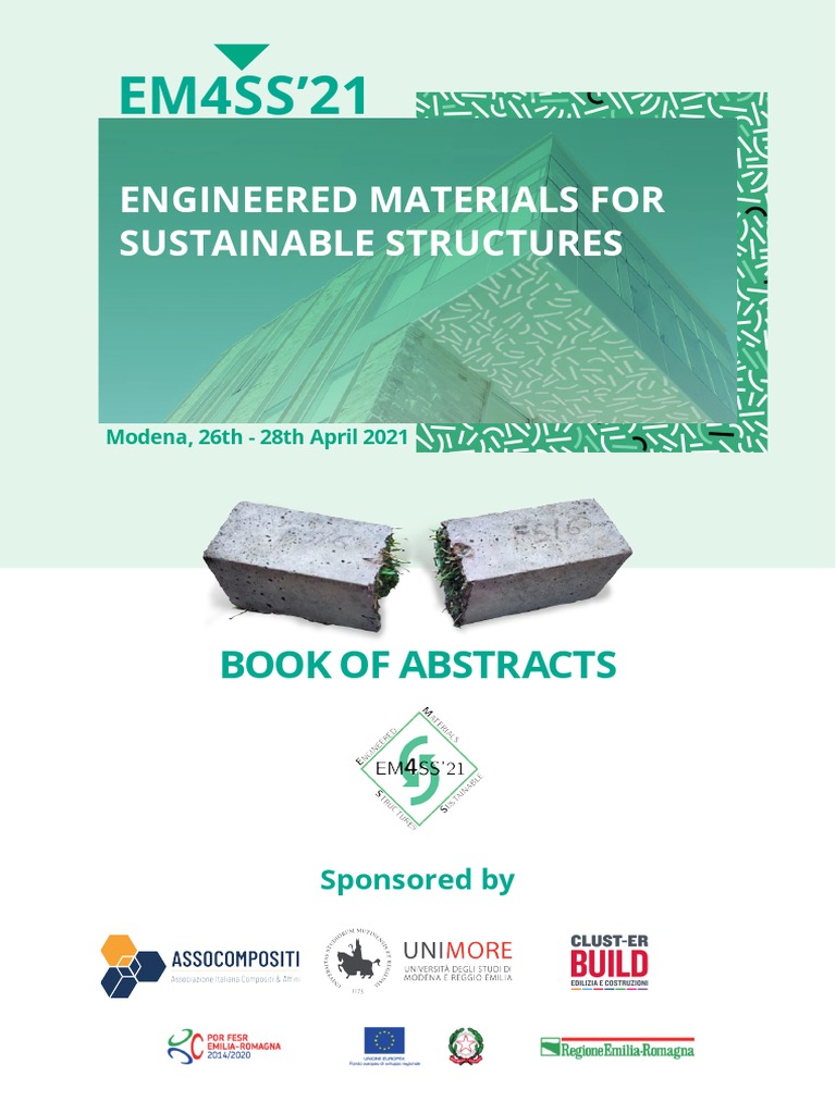EM4SS21 - Book of Abstracts | PDF | Concrete | Cement