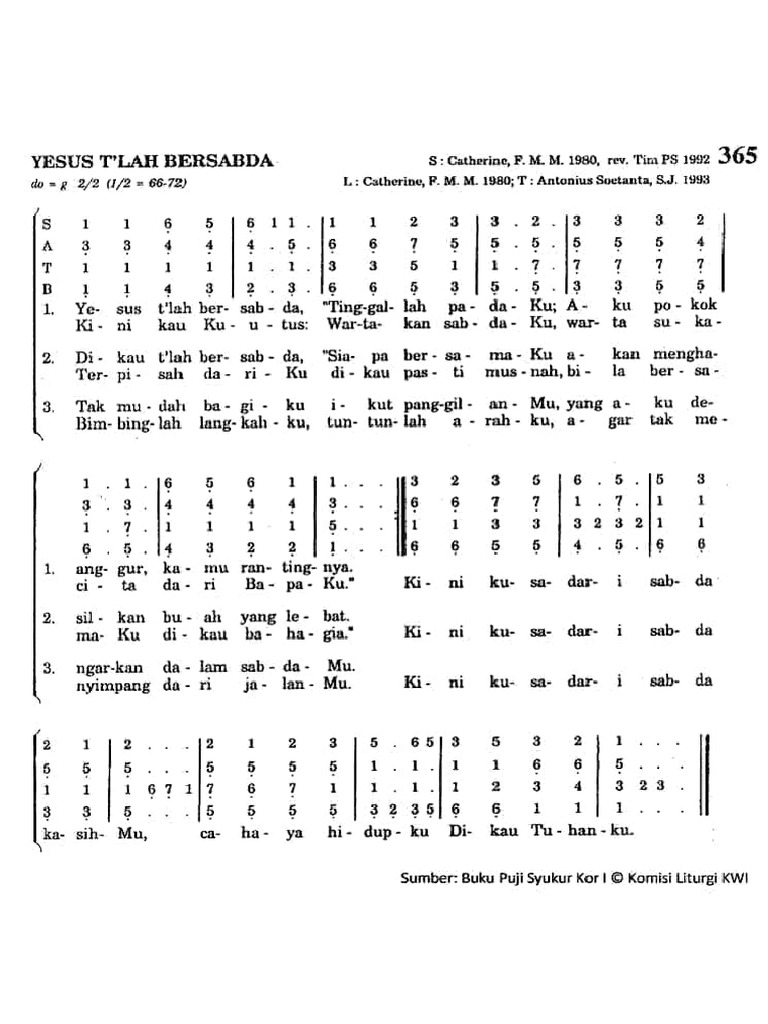 Yesus Tlah Bersabda | PDF