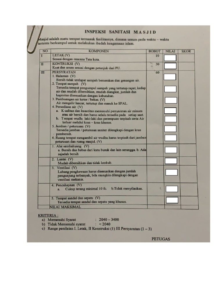 Form Ikl Mesjid | PDF