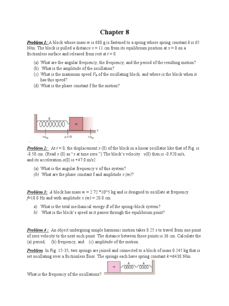 Physics Simple Harmonic Motion | PDF | Oscillation | Motion (Physics)