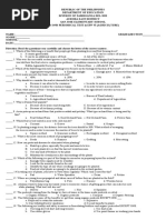 Second-Quarterly-Test-in-TLE-6-with-TOS and Answer Key | PDF | Scissors ...