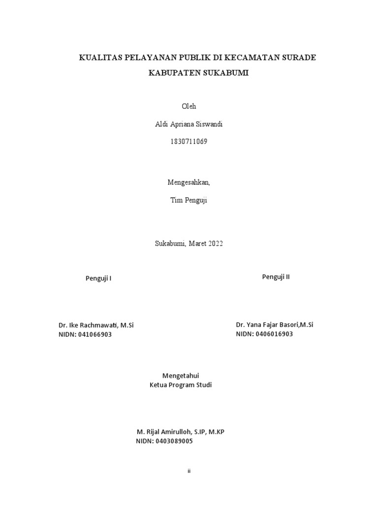 Kata Pengantar Skripsi Pdf