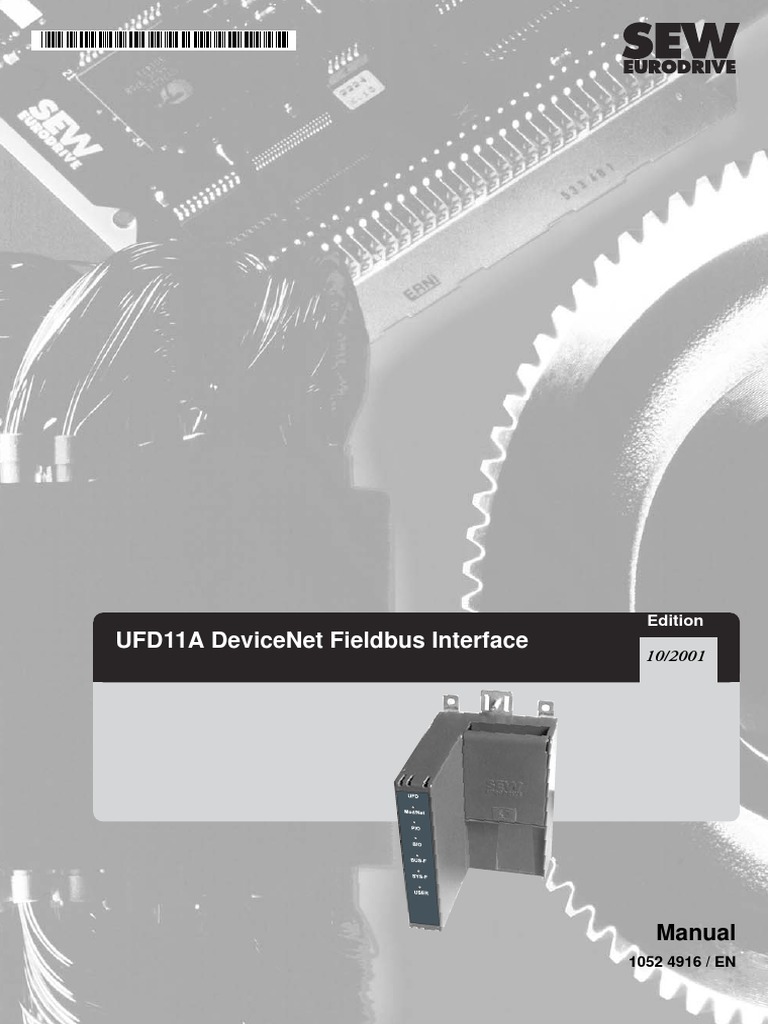 UFD11A-00 DeviceNet Sew | PDF | Input/Output | Electrical Connector