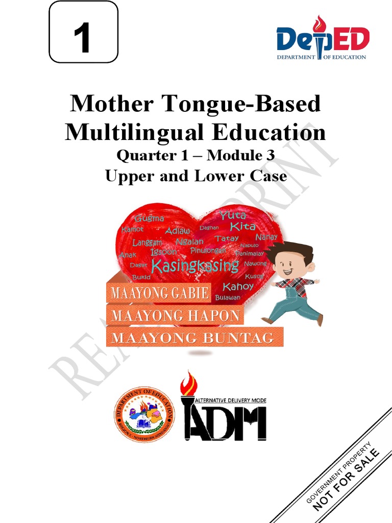 MTB-MLE1 Q1 Mod3 UpperandLowerCaseLetters v5 | PDF