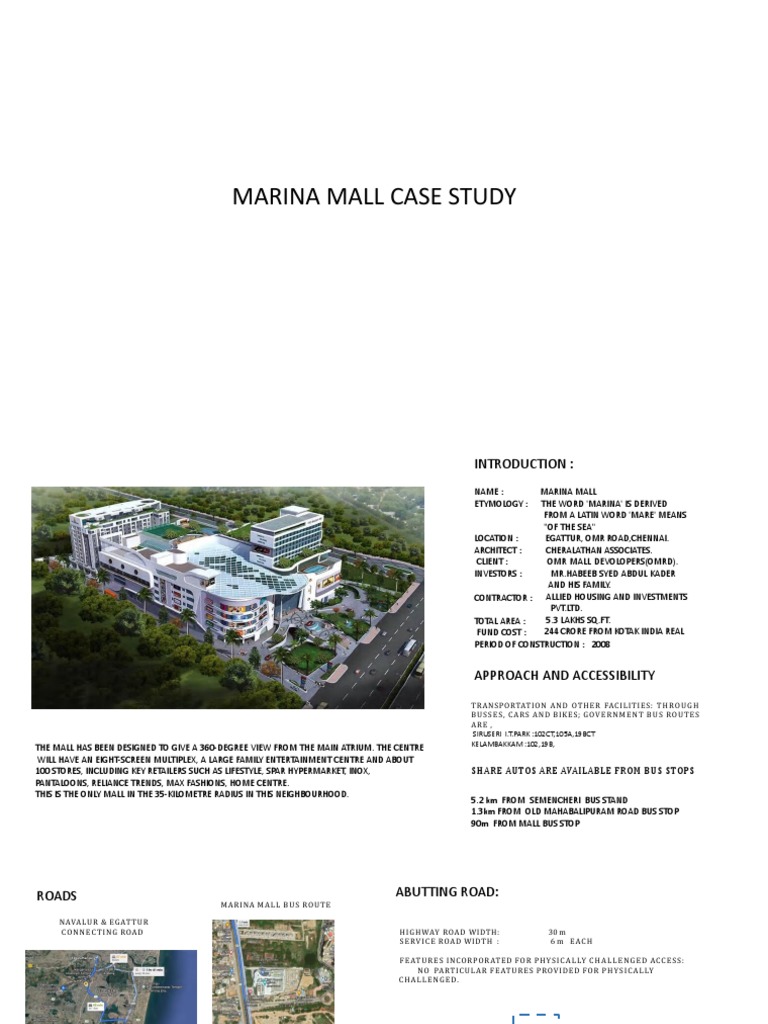 MARINA MALL CASE STUDY ANALYSIS | PDF | Retailing