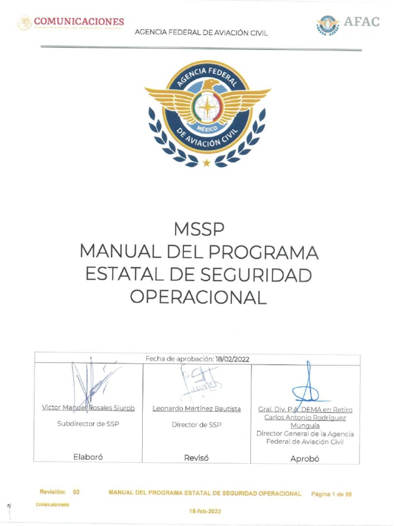 Manual Del Programa Estatal de Seguridad Operacional | PDF