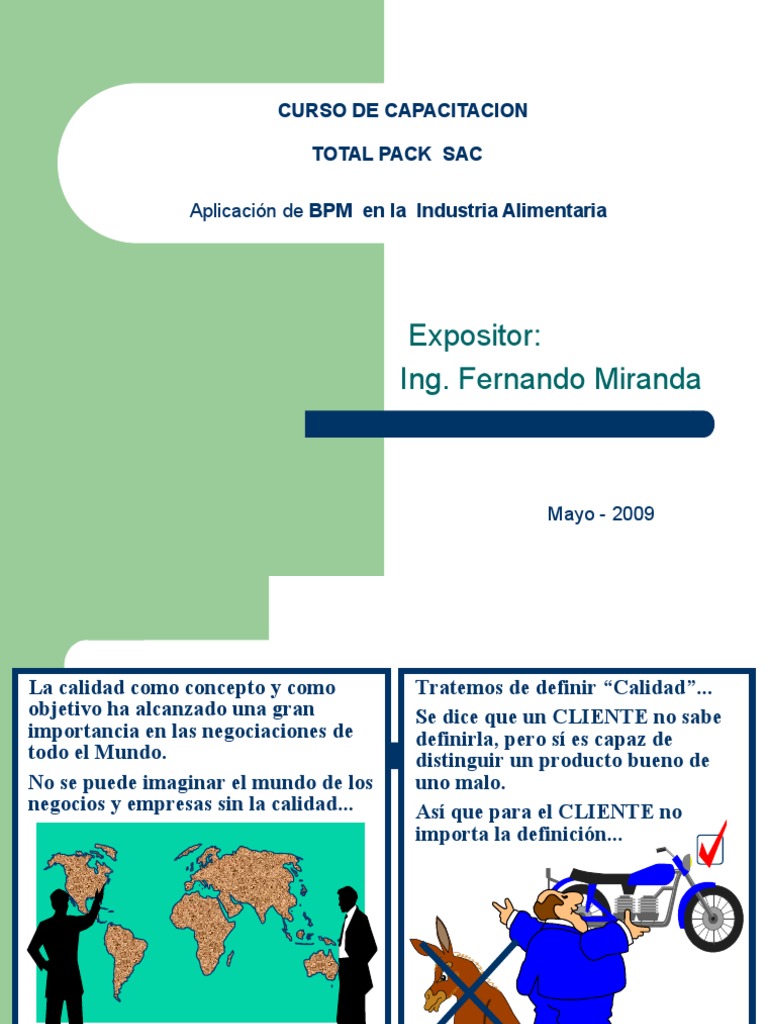 BPM - Capacitacion | PDF | Análisis de Riesgo y Puntos Críticos de Control | Alimentos