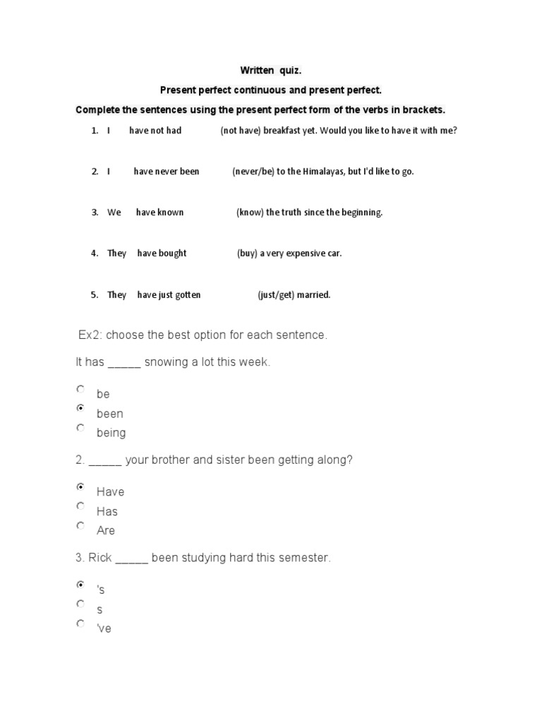 Written Quiz Level 11 | PDF