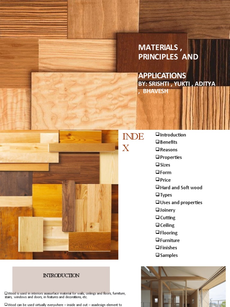 Wood Materials: Types and Applications | PDF | Wood | Lumber