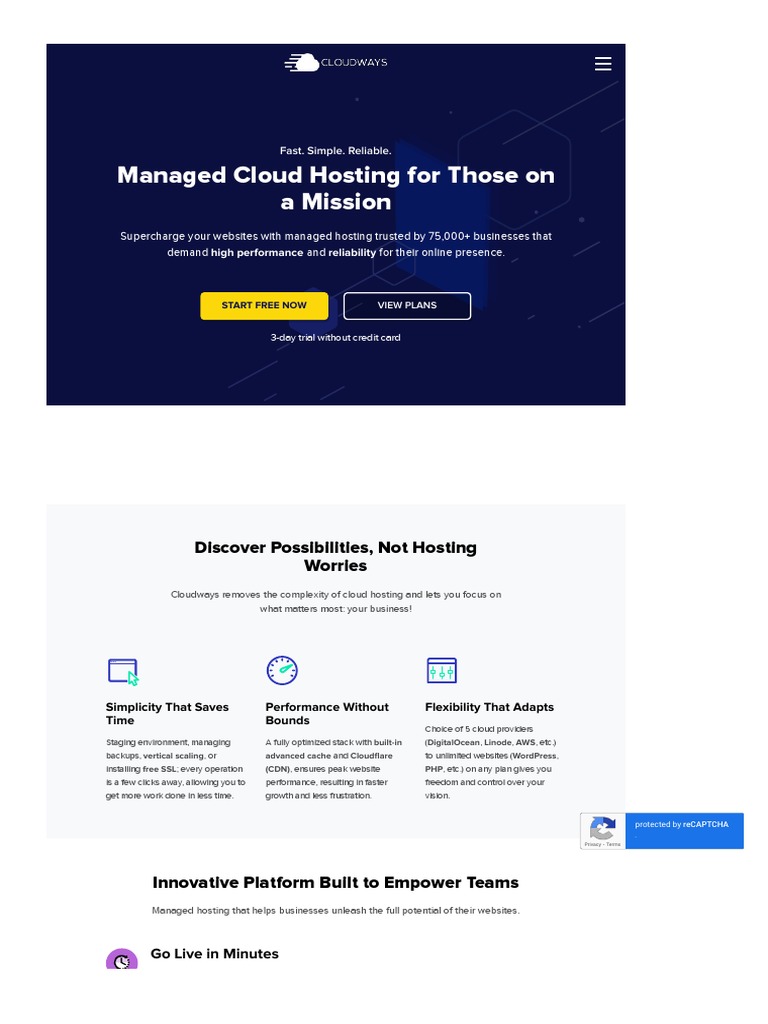 Discover The Best Managed Cloud Hosting | PDF | Word Press | Cloud Computing