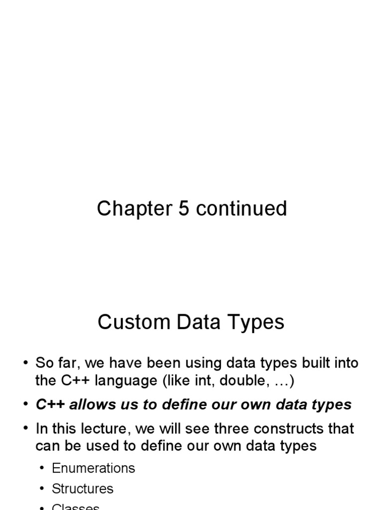 Chapter5 Lecture4 2 Pdf Data Type Computer Programming 