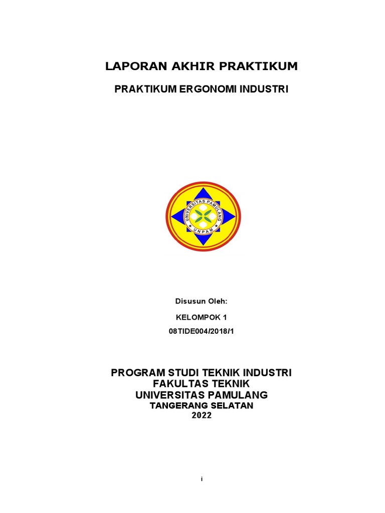 Laporan Praktikum Ergonomi | PDF
