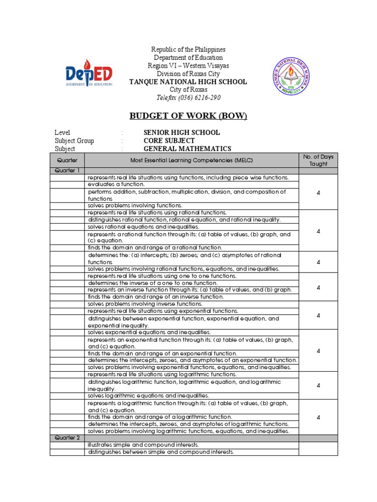 Bade BOW P.E. Stat Gen - Math | PDF | Normal Distribution | Probability ...