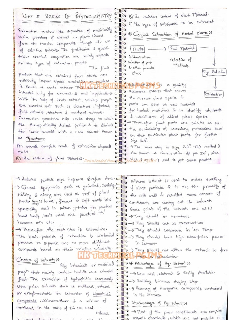 Pharmacognosy-II-Unit - 5 - HK - Technical - PGIMS | PDF