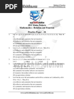 CH 1 Relations and Functions Multiple Choice Questions (With Answers) | PDF | Integer | Algebra