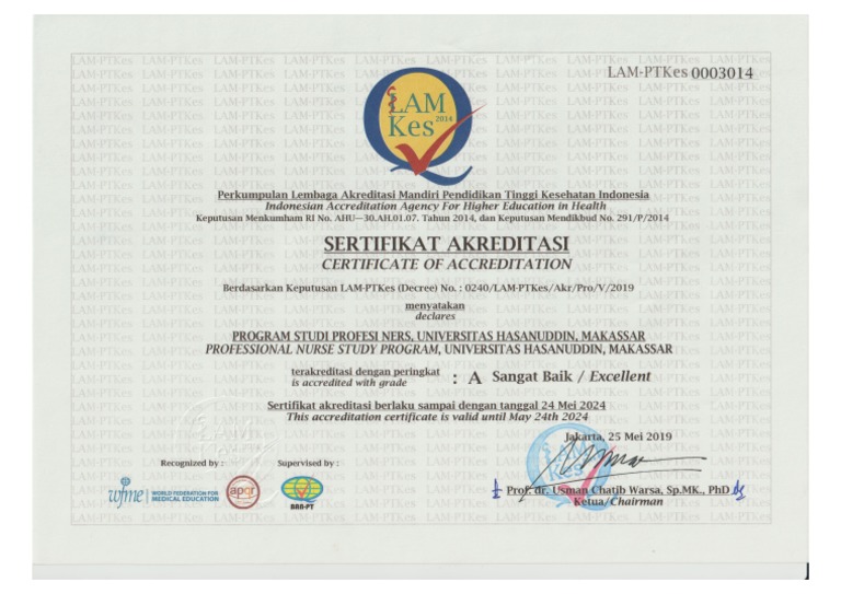 Sertifikat LAMPTKes Profesi Ners | PDF