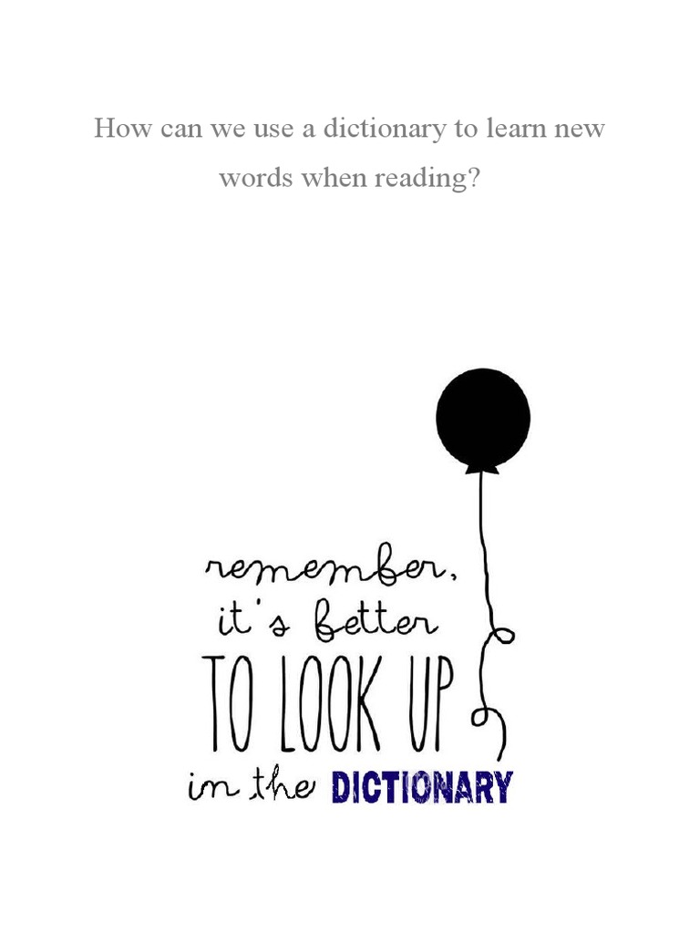 PROJECT - Dictionary Skills - Teacher | PDF