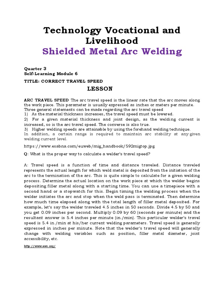 Calculating Welder Travel Speed | PDF | Welding | Construction