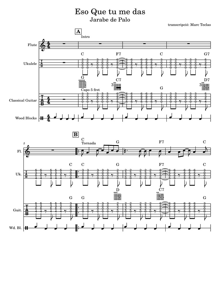 Eso Que Tu Me Das: Jarabe de Palo | PDF | Music Technology | European ...