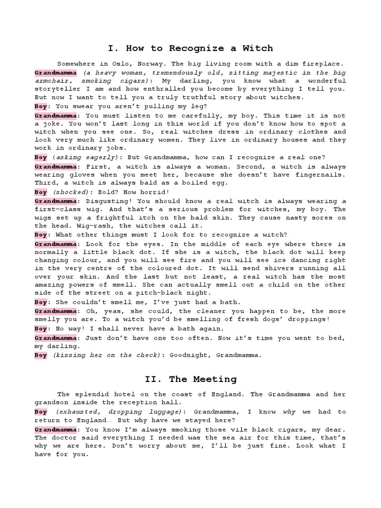 The Witches. Script | PDF