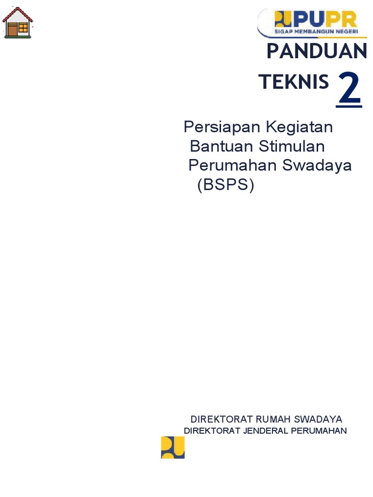 B0. Panduan Teknis - Persiapan Kegiatan BSPS | PDF