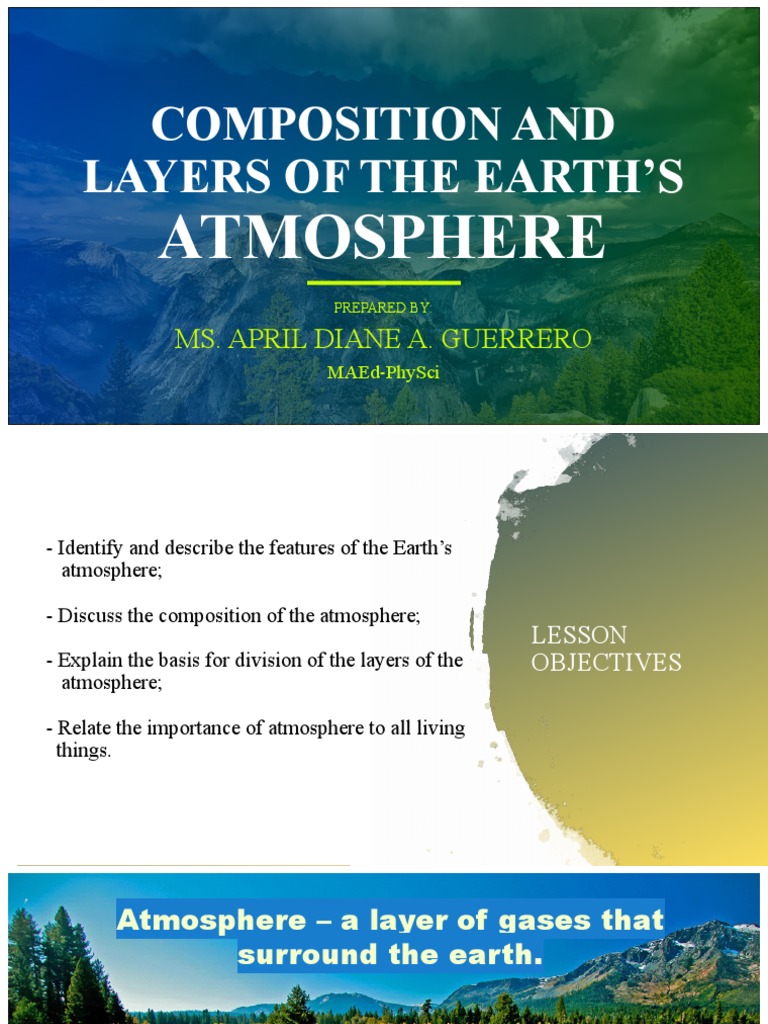 Composition and Layers of The Atmosphere Report AprilDianeG | PDF ...